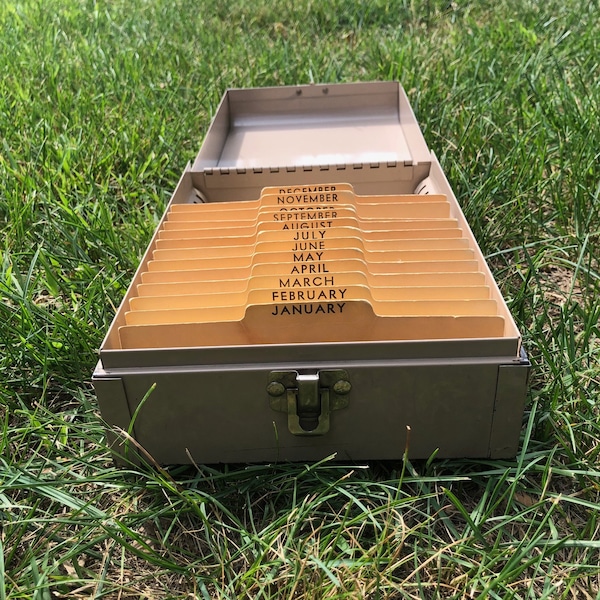 Address File Box - Etsy