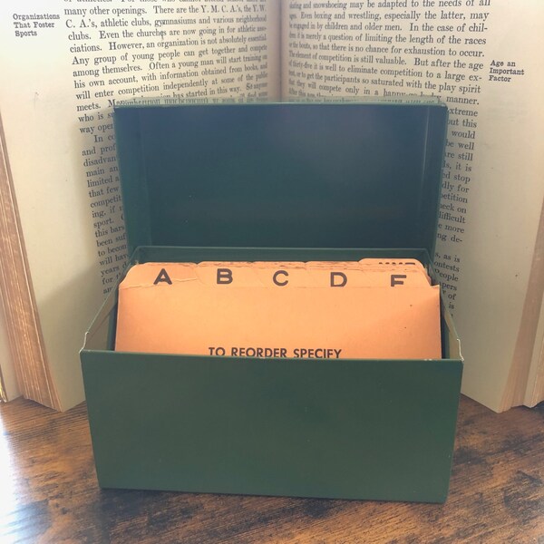 Address File Box - Etsy