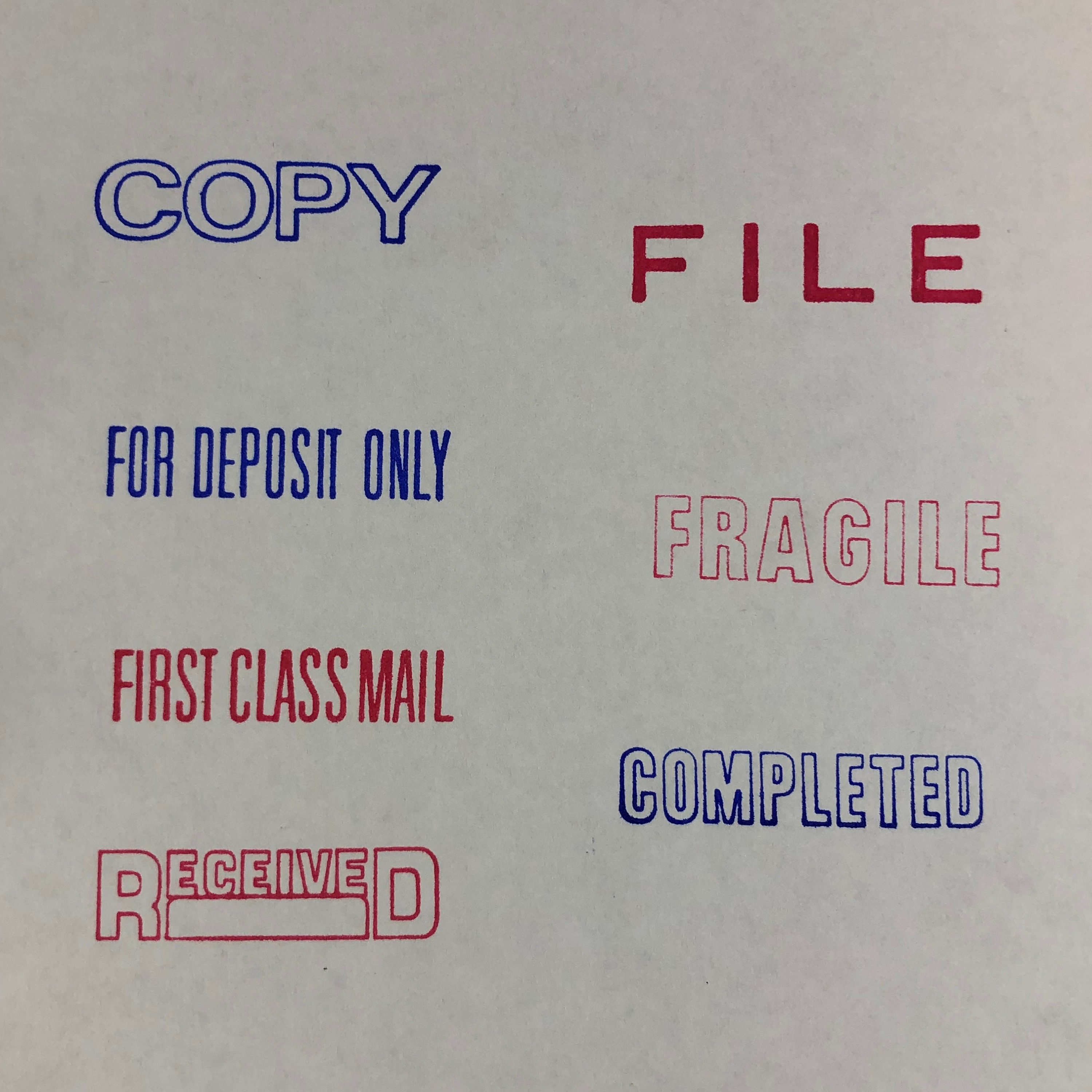 Your Choice Vintage Pom Stamp Self Inking Stamps Fragile - Etsy