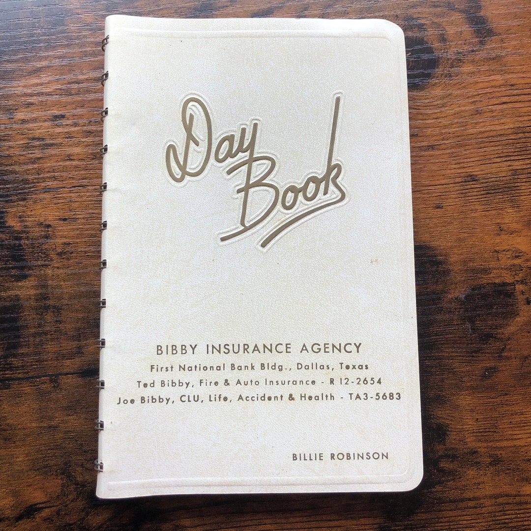 Vintage 1960s Promotional Unused Spiral Diary/day Book, NOS Journal - Etsy