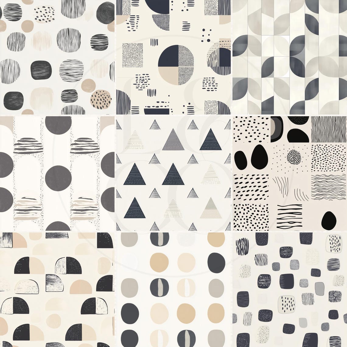 Scandinavian Digital Paper Pack – Neutral Tones, Nordic Backgrounds ...