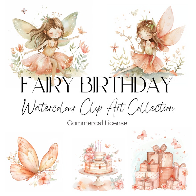 60 Fairy Birthday Theme Clip Art | Fairy PNG | Fairy Garden | Mushroom ...