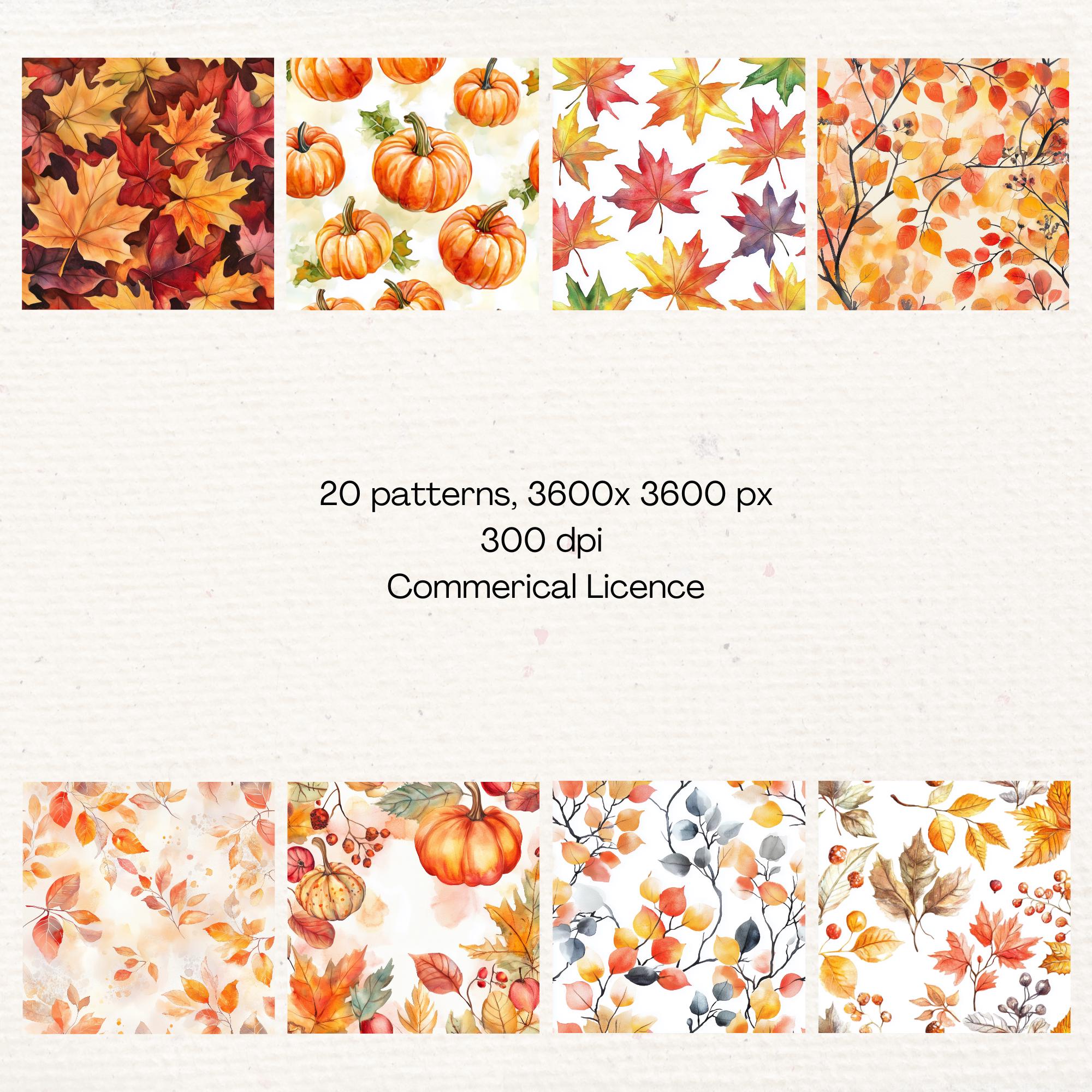 20 Autumn Digital Paper | Fall Digital Paper, Digital Paper, Fall Theme ...