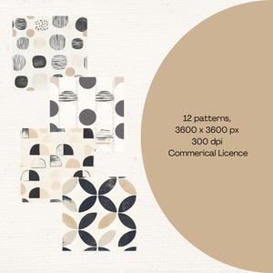 Scandinavian Digital Paper Pack – Neutral Tones, Nordic Backgrounds ...