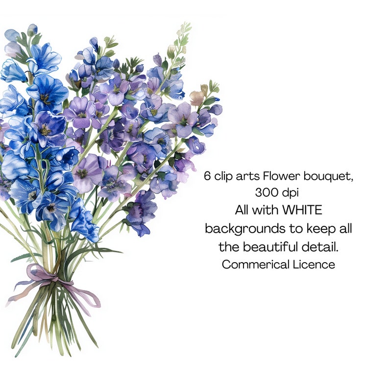 July Birth Flower Clip Art | Birth Flower | July Birth Flower | July ...