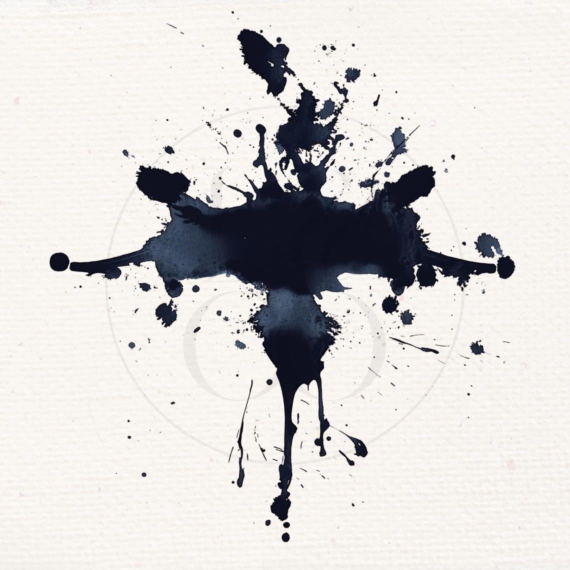 Watercolor Ink Splatter Clipart | Black, Brown, Blue (digital Download ...