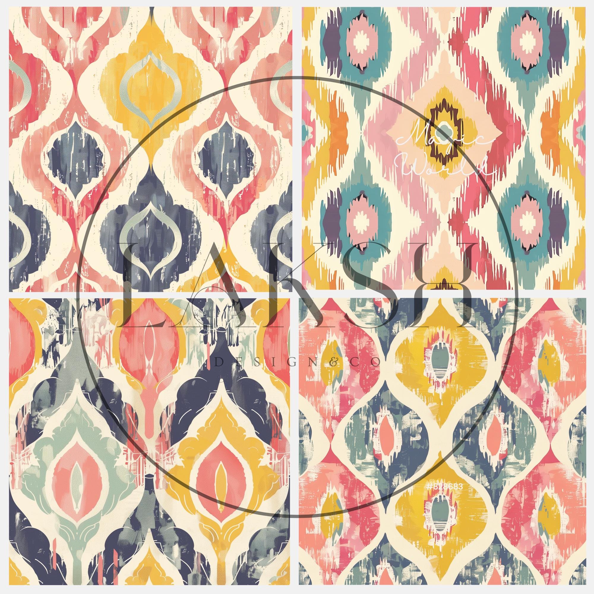 20 Indian Inspired Tile Pattern, Indian Digital Paper, Indian Pattern ...