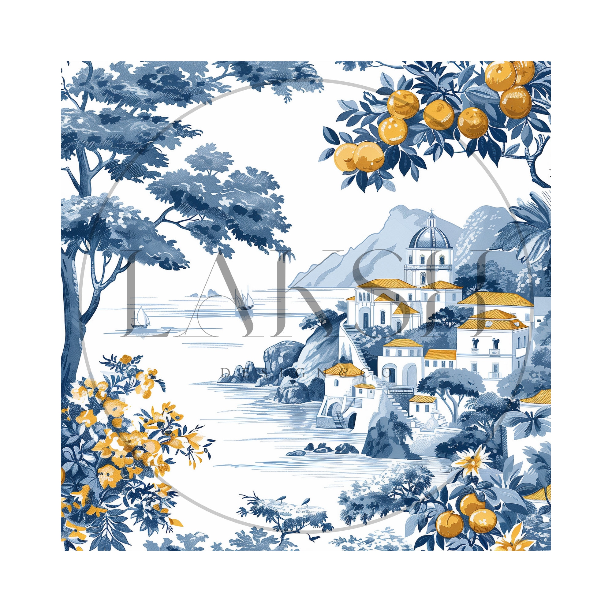 44 Digital Paper Amalfi Amalfi Seamless Pattern Amalfi Theme Lemon ...