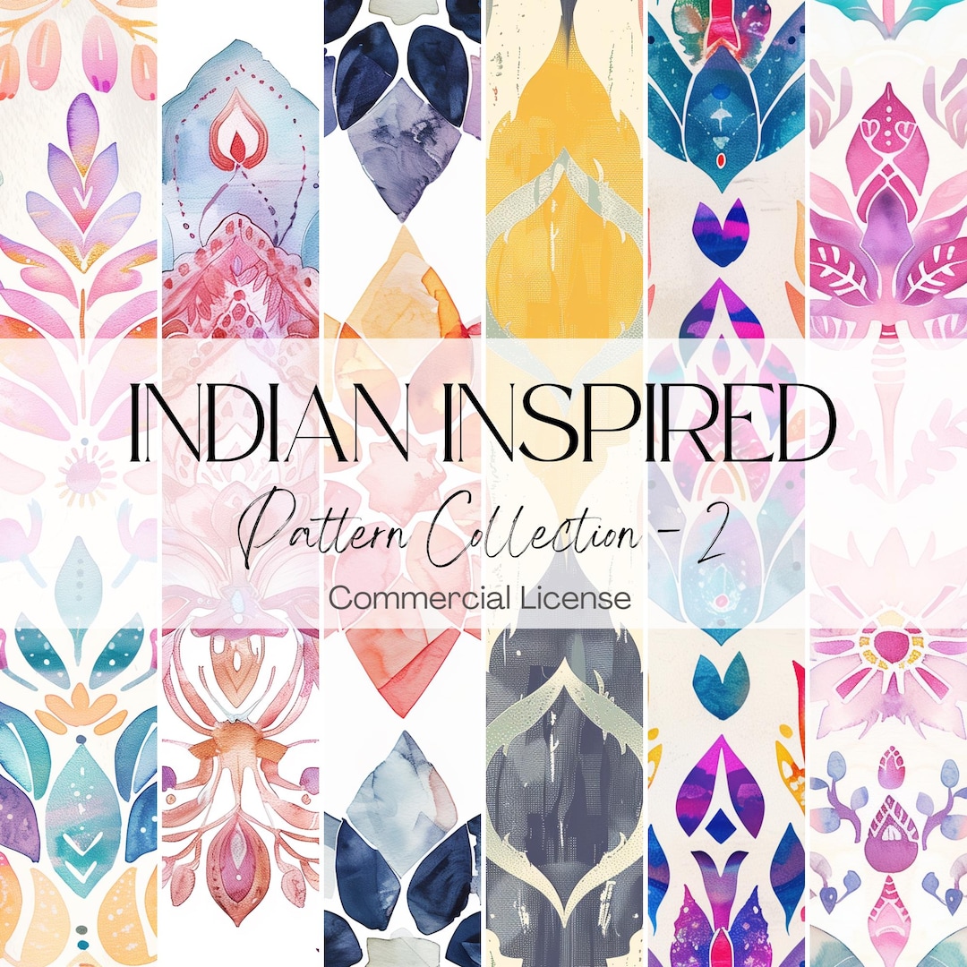 20 Indian Inspired Tile Pattern, Indian Digital Paper, Indian Pattern ...
