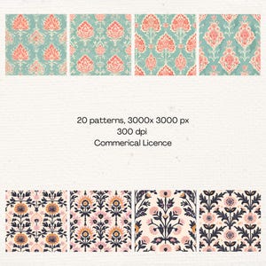 20 Indian Inspired Tile Digital Paper | Indian Background, Green and ...