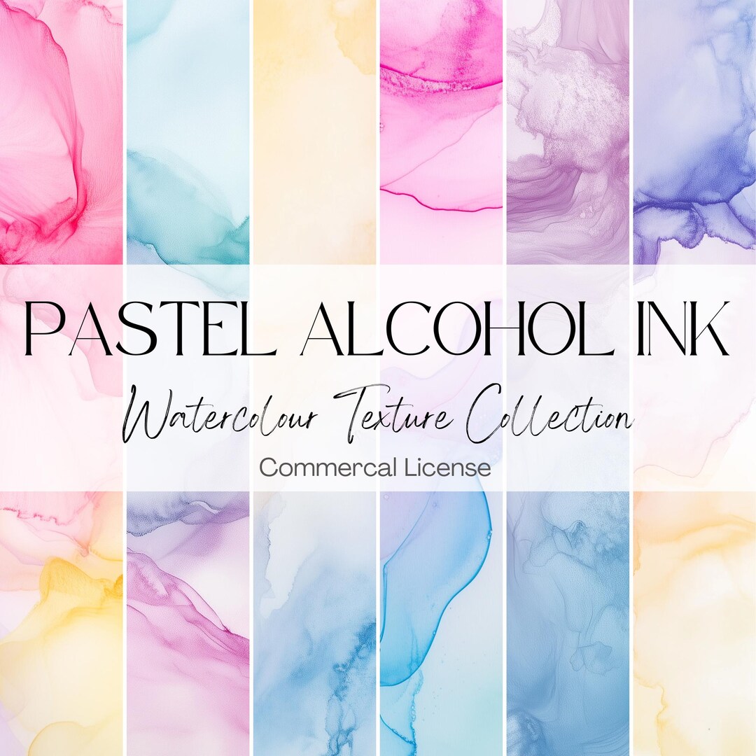 10 Pastel Alcohol Ink Digital Paper | 300 DPI, Pastel Background ...
