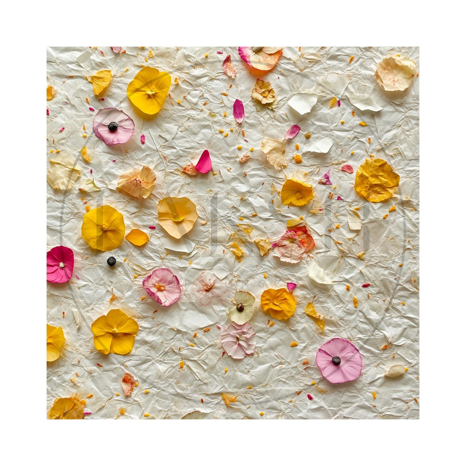 6 Textured Floral Seamless Digital Paper | Spring Floral, Paper Texture ...