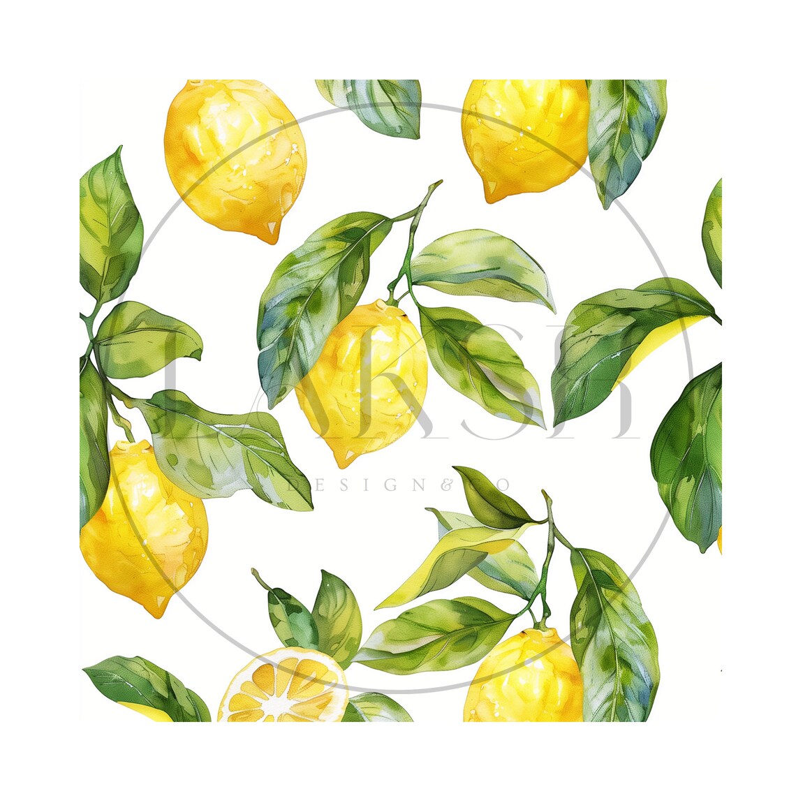 44 Digital Paper Amalfi Amalfi Seamless Pattern Amalfi Theme Lemon ...