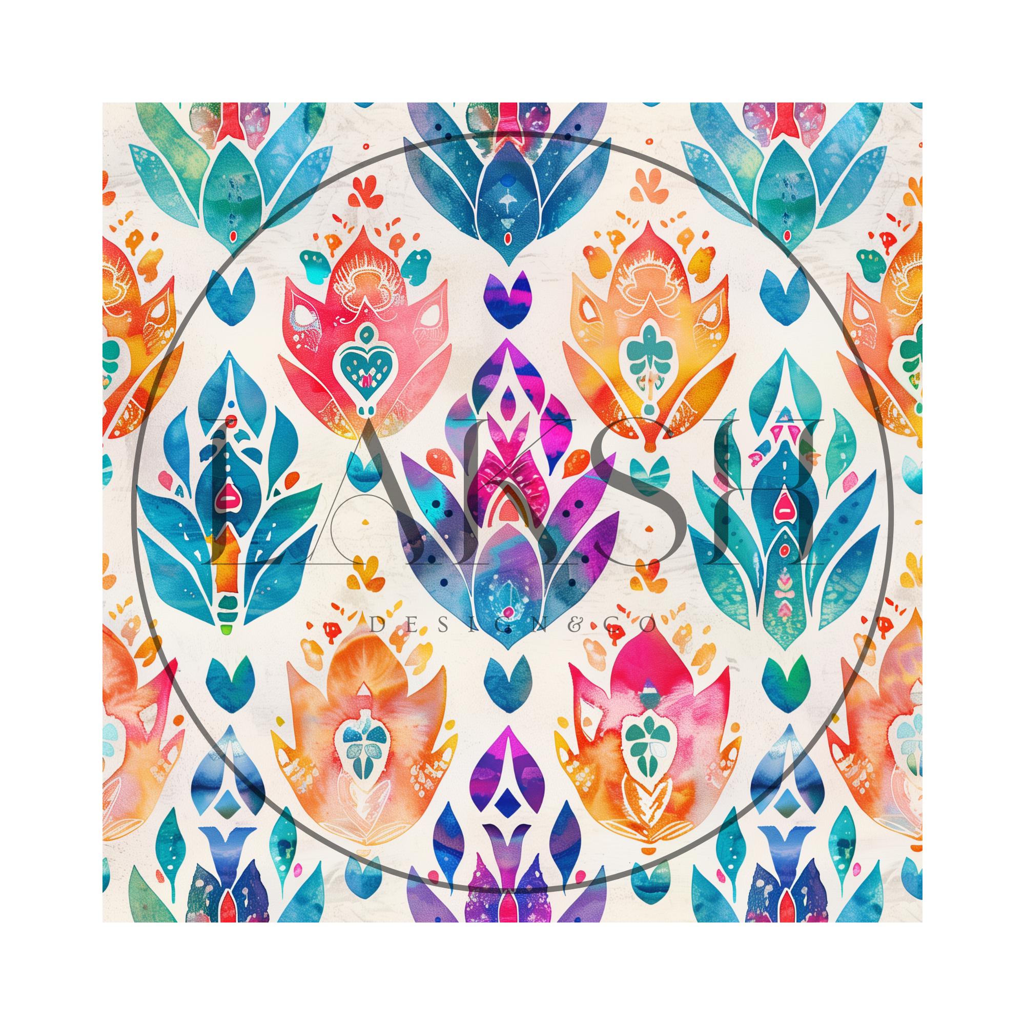 20 Indian Inspired Tile Pattern, Indian Digital Paper, Indian Pattern ...