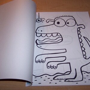 PDF Printable Digital Version Pop Art Monster Coloring Book - Etsy