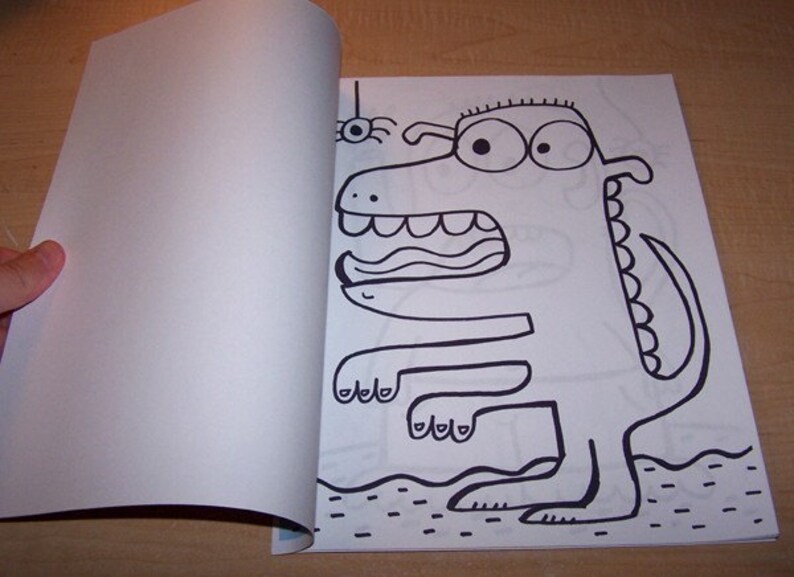 PDF Printable Digital Version Pop Art Monster Coloring Book - Etsy