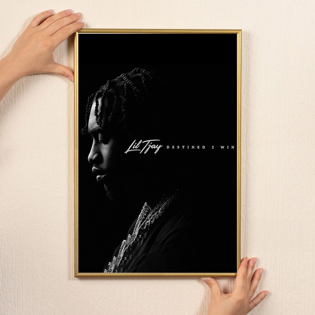 Lil Tjay Artist Rapper Destined 2 Win Music Album Poster Home Decor ...