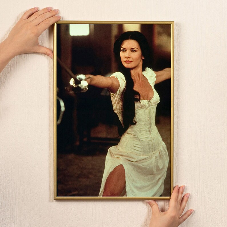 The Mask of Zorro 1998 Catherine Zeta-jones Elena Montero Sword Fight ...