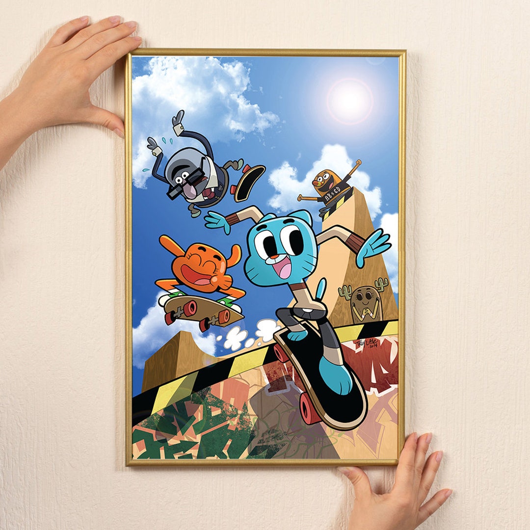 The Amazing World of Gumball Movie Animation Poster Home Decor Wall ...