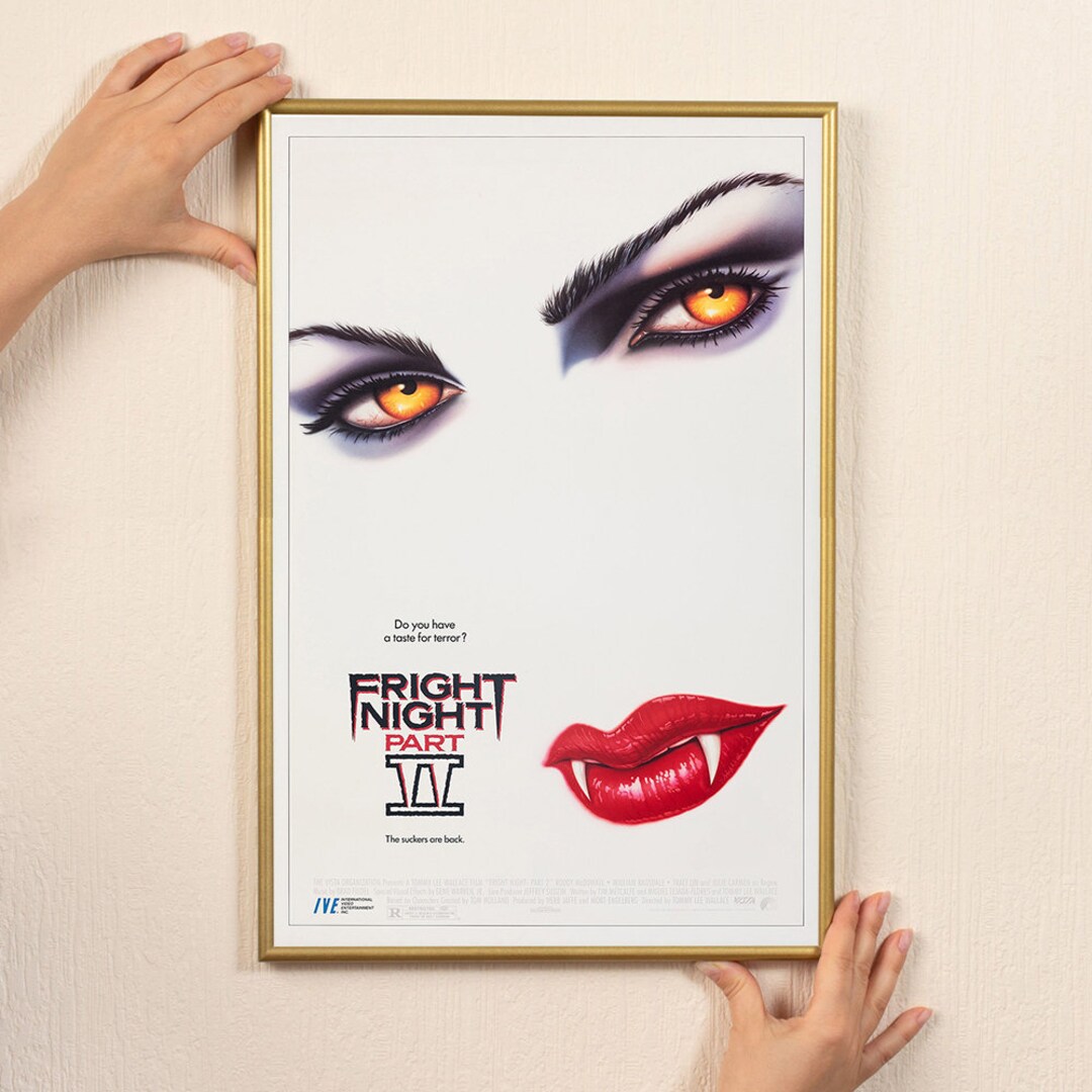 Fright Night Movie Poster Fright Night II Horror, Vampires Home Decor ...