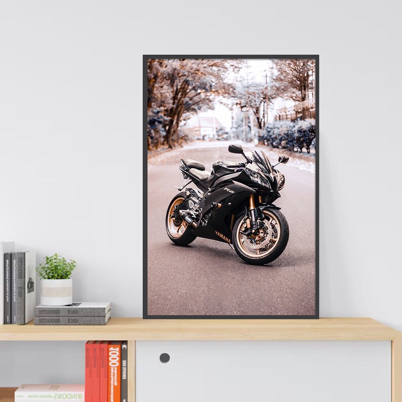 Yamaha R6 Expensive Motorcycle Speed Bike Poster Home Decor Wall Decor ...