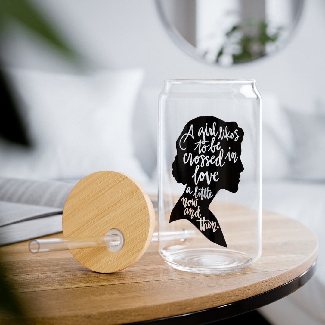 Jane Austen Glass Tumbler Bookish Gift for Her Bookworm Merch Pride and ...