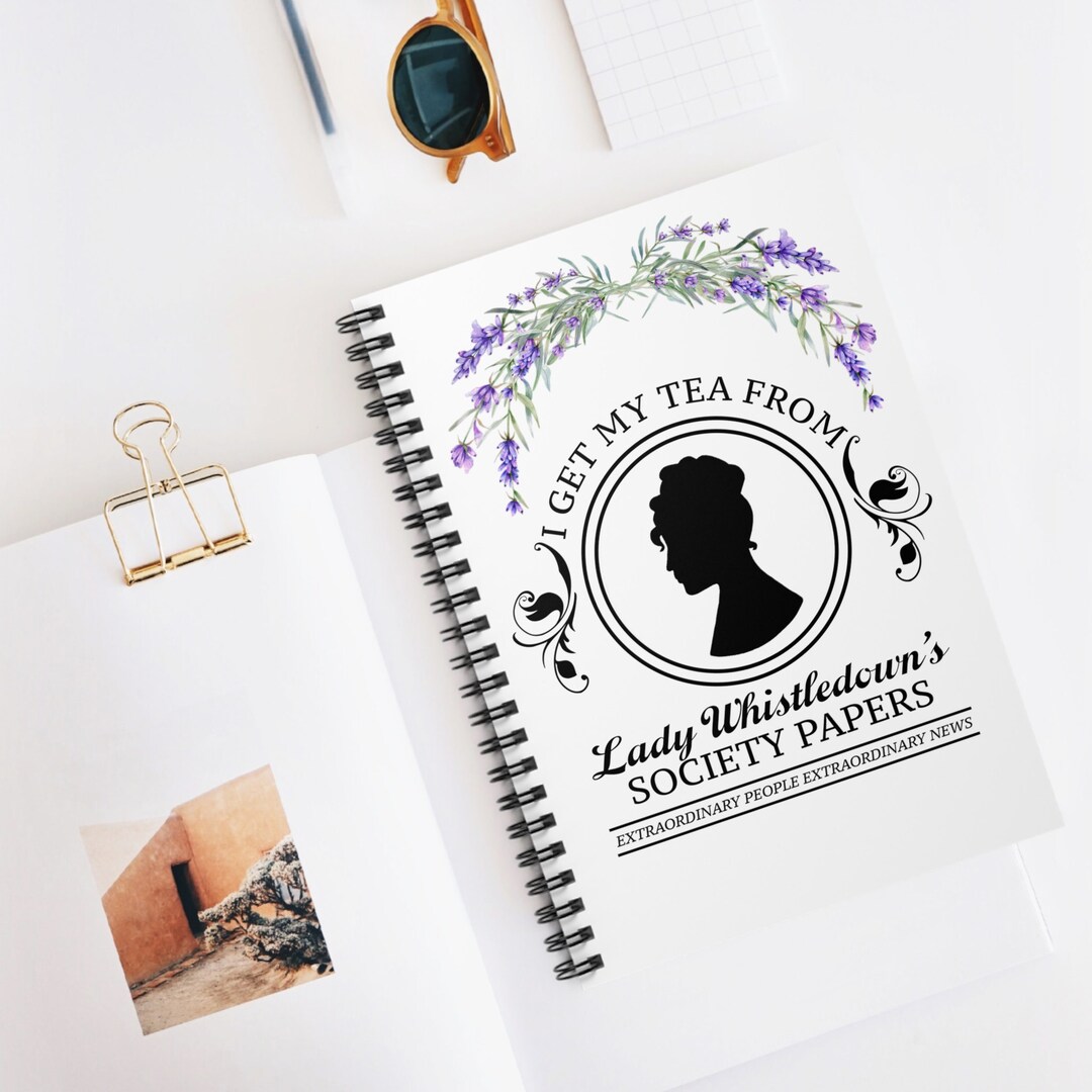 Bridgerton Lady Whistledown Spiral Notebook Gift for Book Lover ...