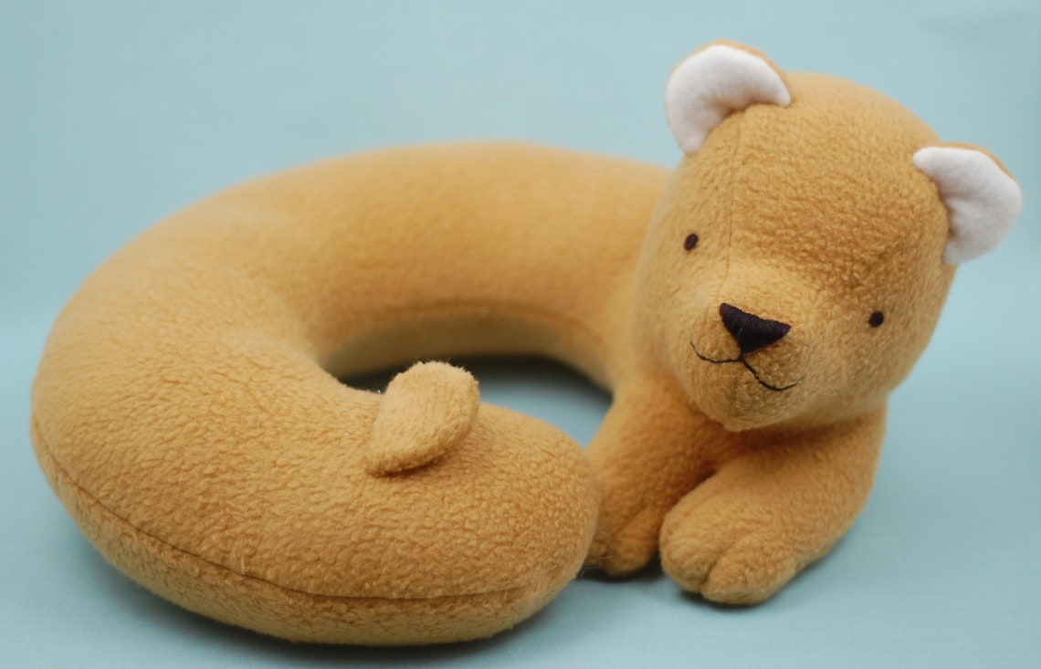 Animal Neck Pillows PDF Sewing Pattern - Easy to Sew Gift for a Tween ...
