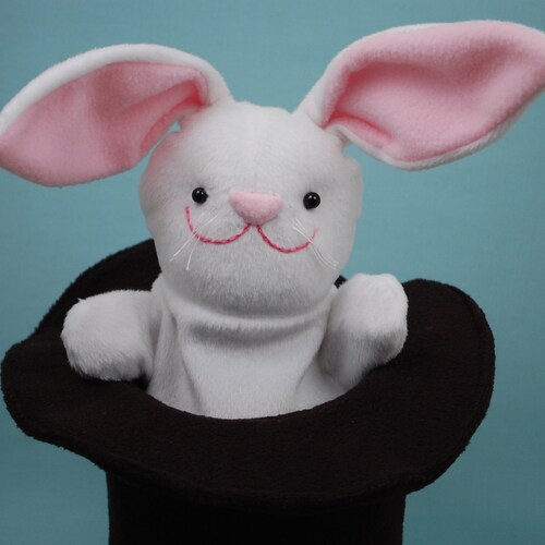 Rabbit in a Magic Hat Puppet PDF Sewing Pattern With - Etsy