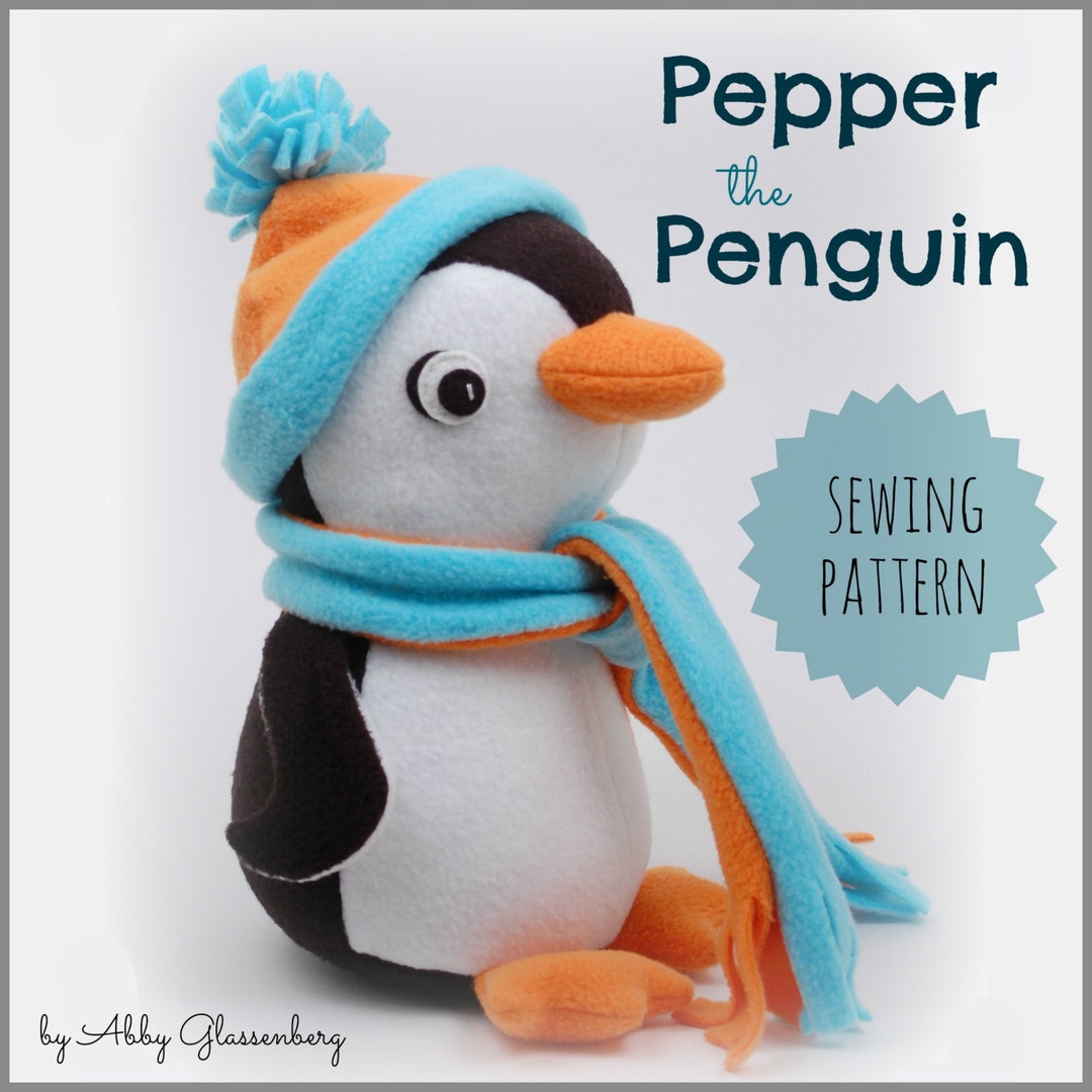 Pepper the Penguin PDF Sewing Pattern - Sew for Christmas or Winter Fun ...