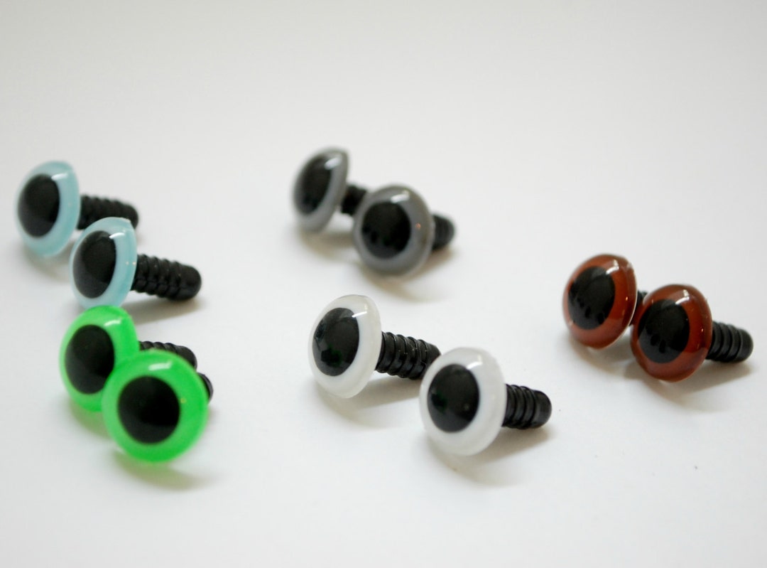 Multi Color 12mm Plastic Safety Eyes 5 Pairs for Making - Etsy