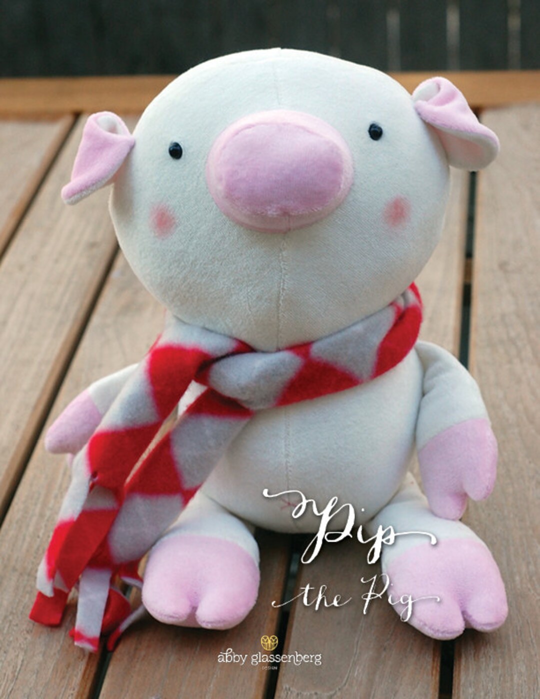 Pip the Pig - PDF Sewing Pattern With Step-by-step Photos and Easy ...