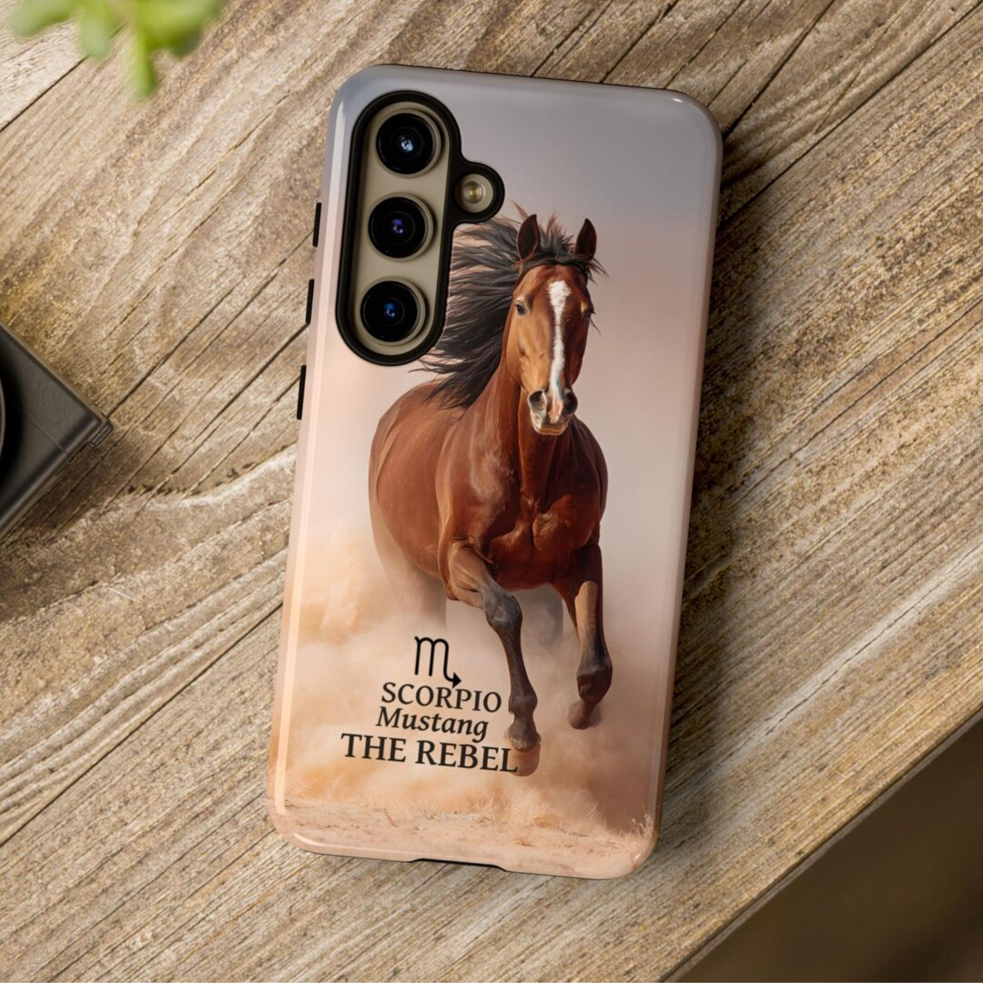 Scorpio Mustang Zodiac Horse Phone Case “the Rebel” Astrology Gift for ...