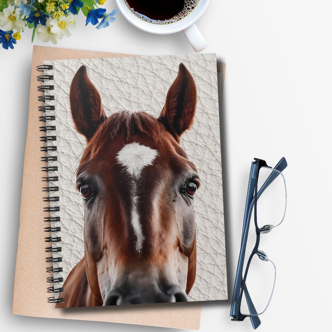 Horse Notebook, Equestrian Journal, American Quarter Horse Gift, Spiral ...