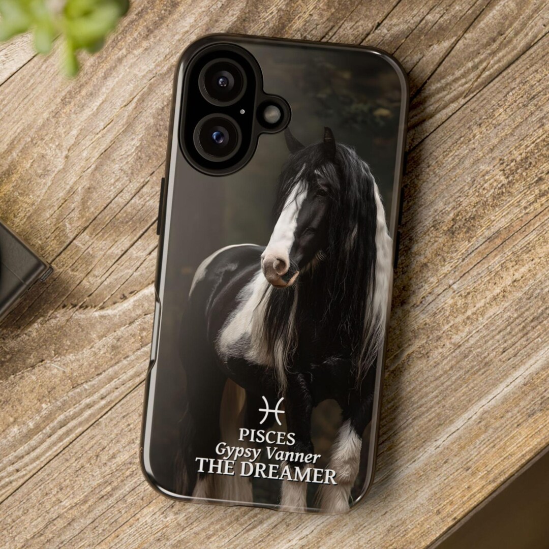 Pisces Zodiac Phone Case, Astrology Horse iPhone Case, Celestial ...