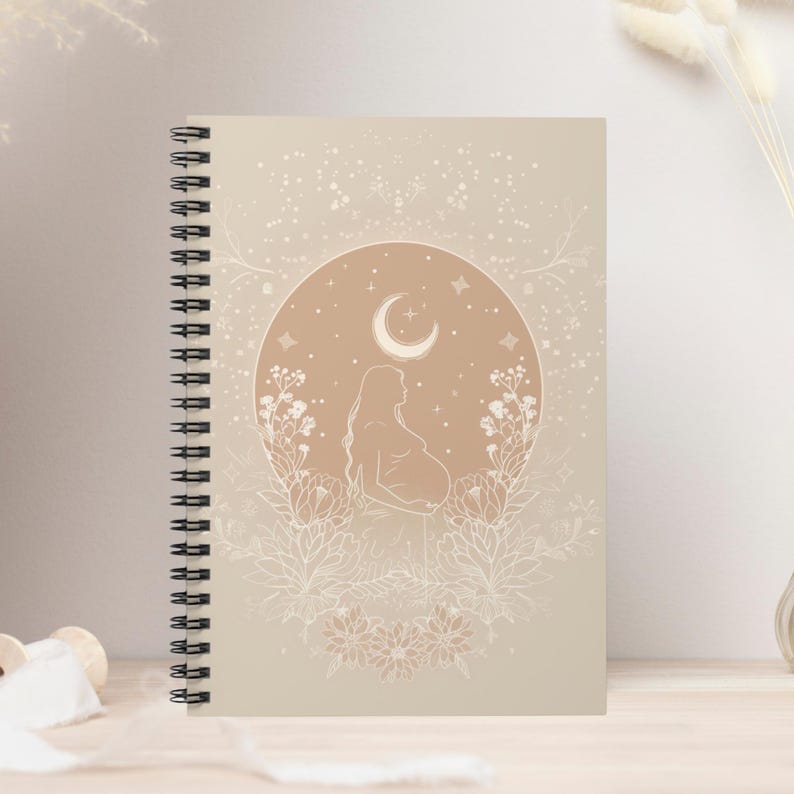 Pregnancy Journal Spiral Notebook – Baby Memory Book for Mom-to-be ...