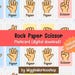 Rock Paper Scissors Flashcards – Printable Game Cards for Kids (digital ...