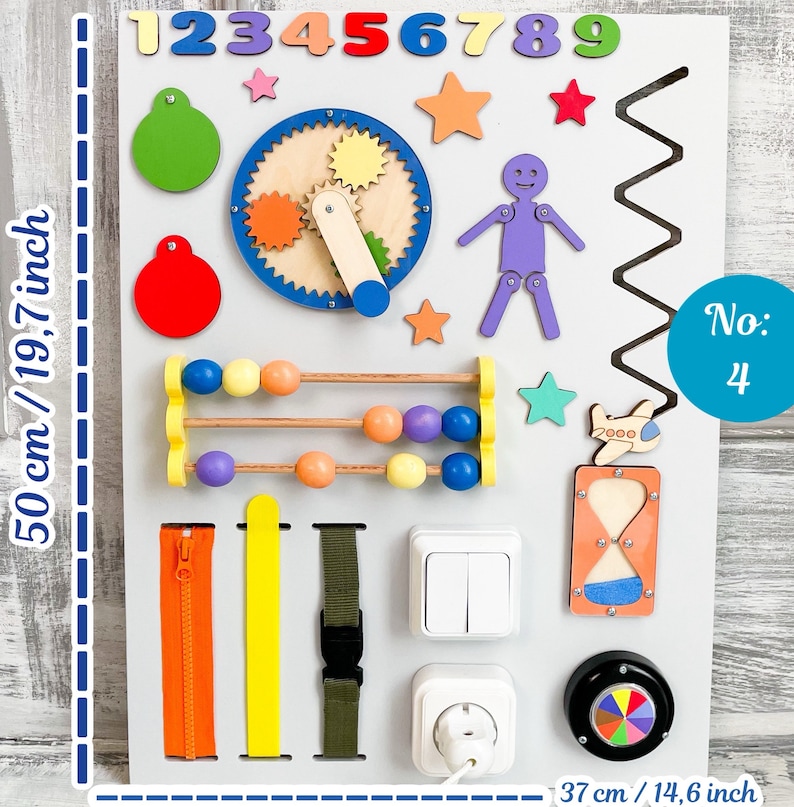 Montessori Busy Board Bcfsvew Sensory Wall Panel For Boys Girls ...