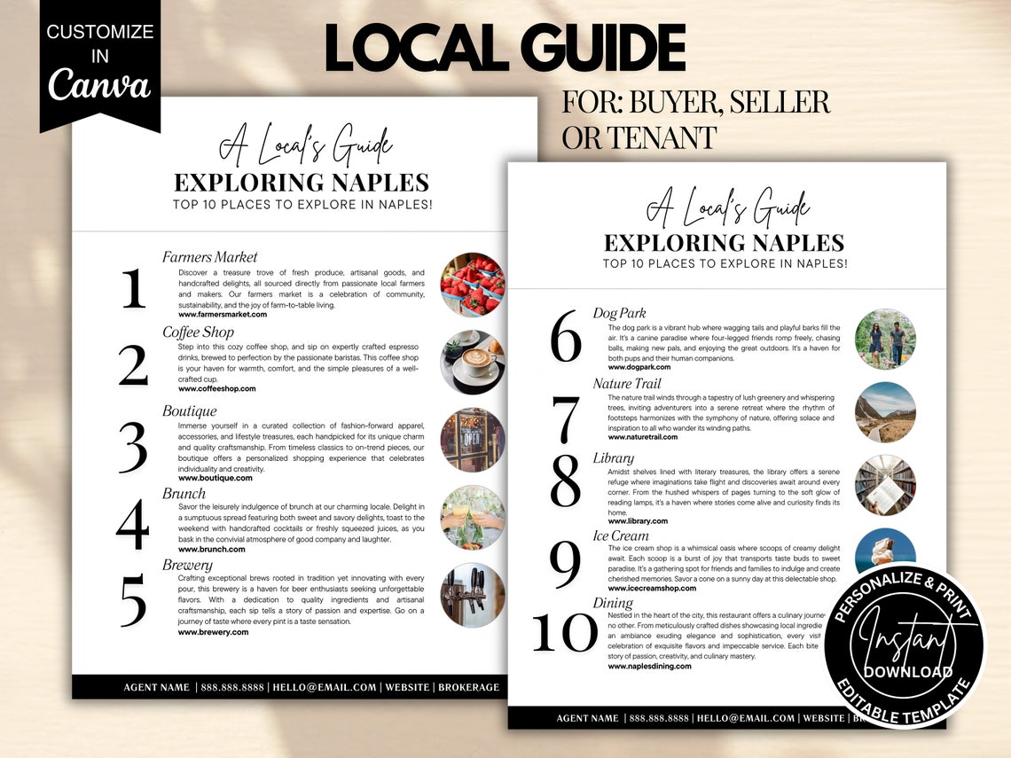 Local Guide for Exploring Area, Real Estate Marketing, Airbnb Host ...