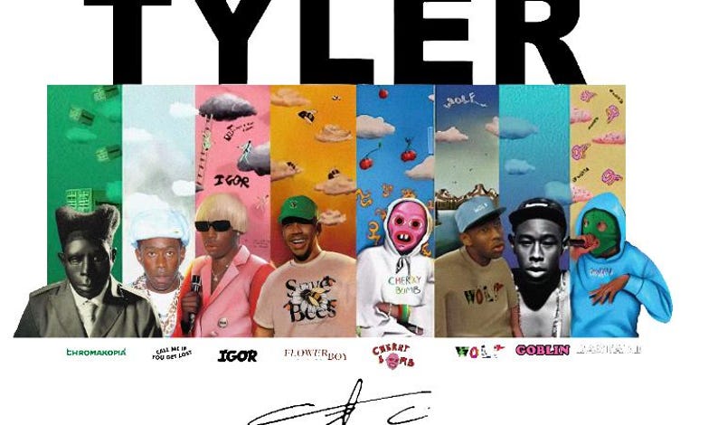 Combo Back-white Tyler the Creator PNG, Chromakopia, Retro Digital ...
