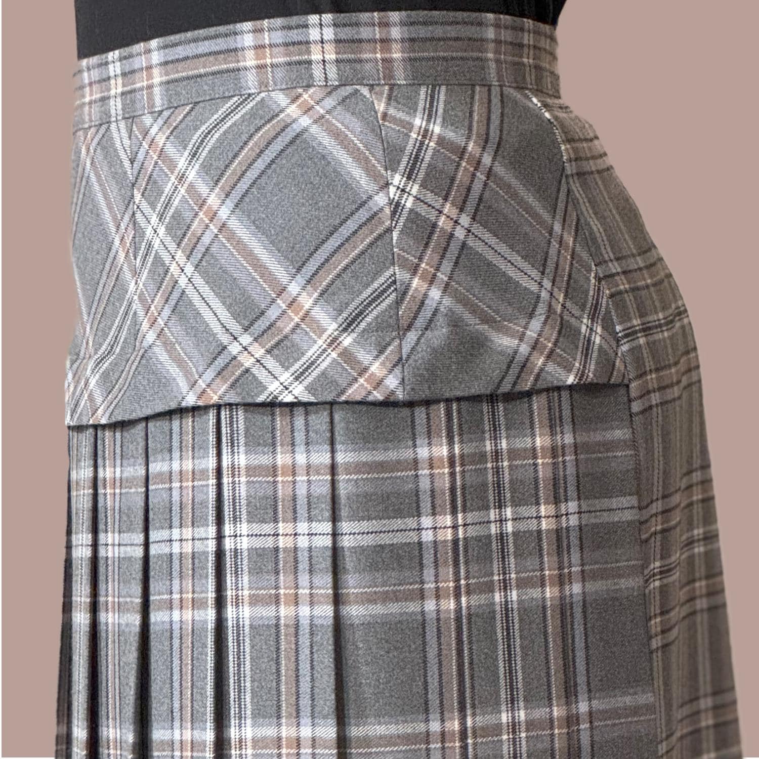 Pleated Skirt Pattern PDF, Skirt With Buttons, Pockets Skirt Pdf, Long ...