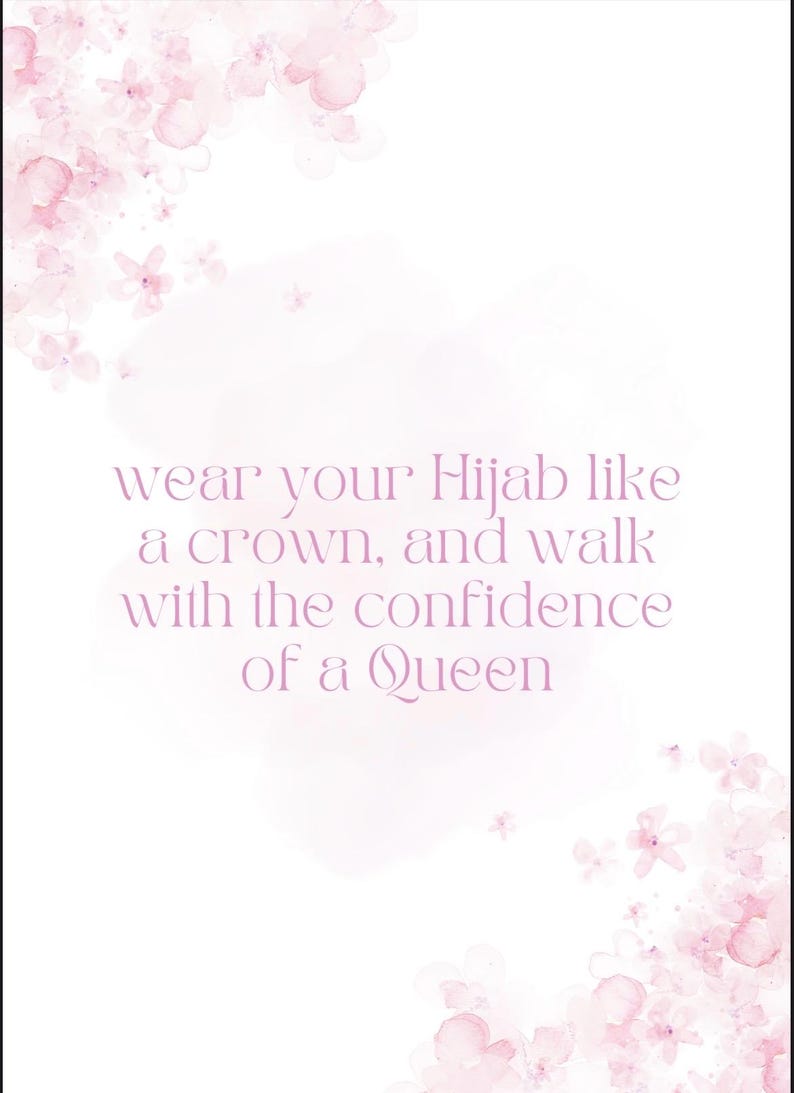 Islamic Wall Art Muslim Girl Poster Hijab Quote Print Wear Your Hijab ...