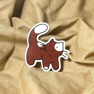 Multi-color Cartoon Cat Stickers, 4 Pack, Personalized Cat Stickers ...
