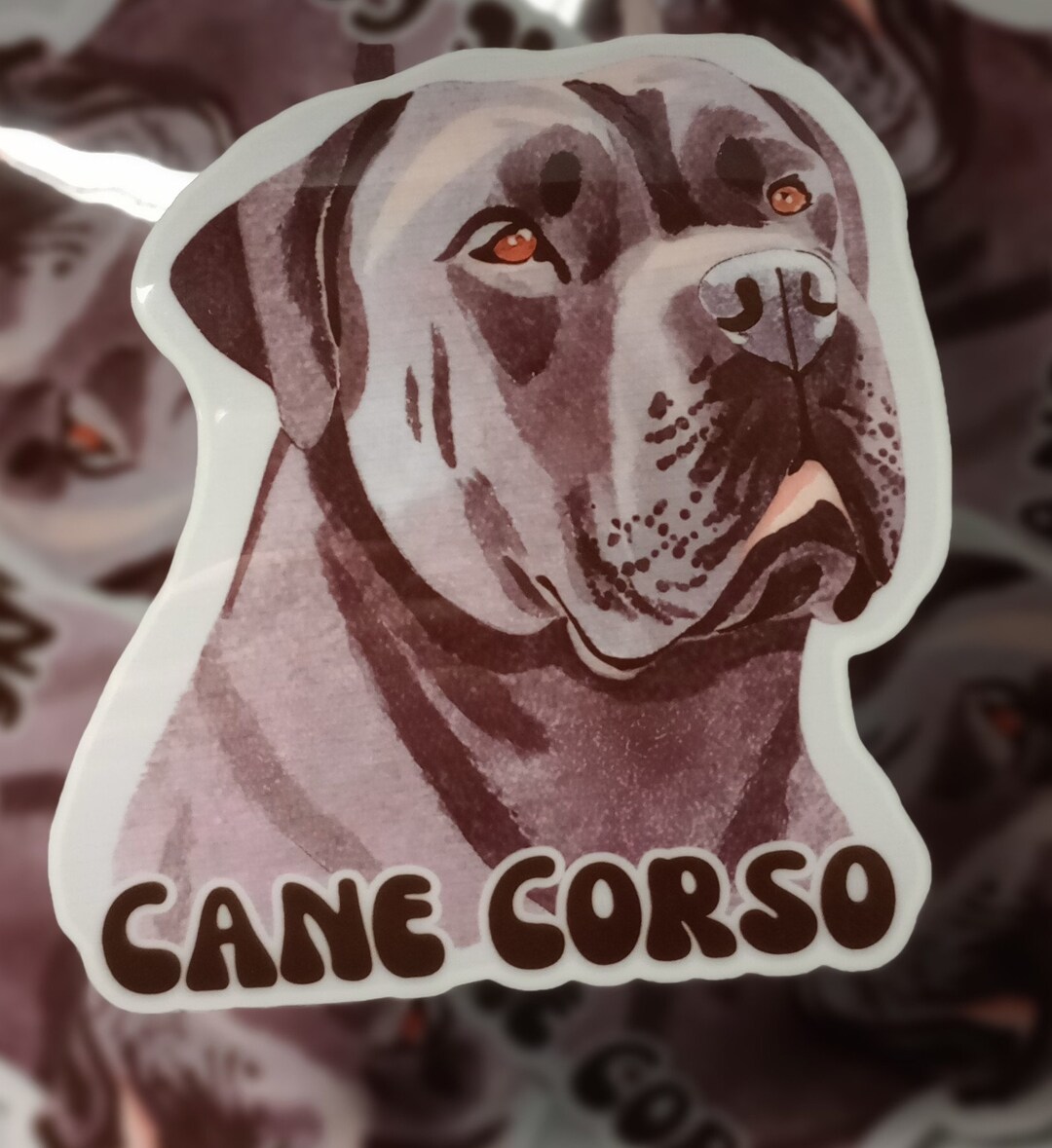 Cane Corso Dog Breed Sticker, Canecorso Dog, Cane Corsos, Bigdog ...