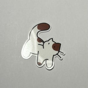Multi-color Cartoon Cat Stickers, 4 Pack, Personalized Cat Stickers ...