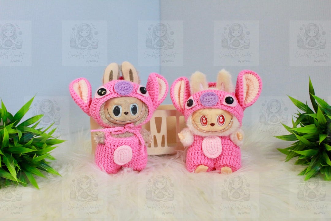 Labubu Dress Amigurumi Stuffed Animal Labubu Clothes Labubu Macaron ...