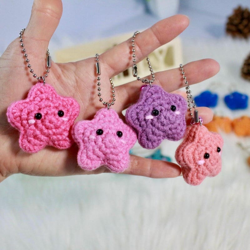 Star Keychain - Etsy