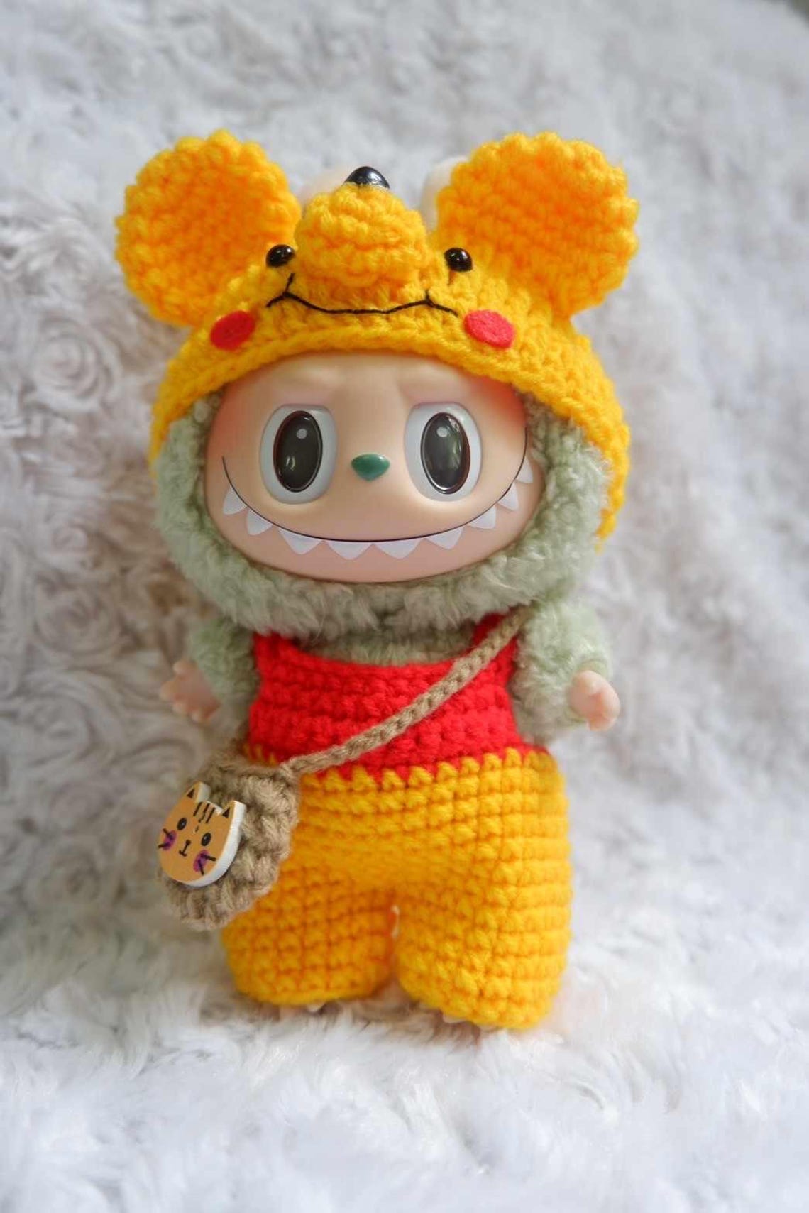 Labubu Dress Amigurumi Stuffed Animal Labubu Clothes Labubu Macaron ...