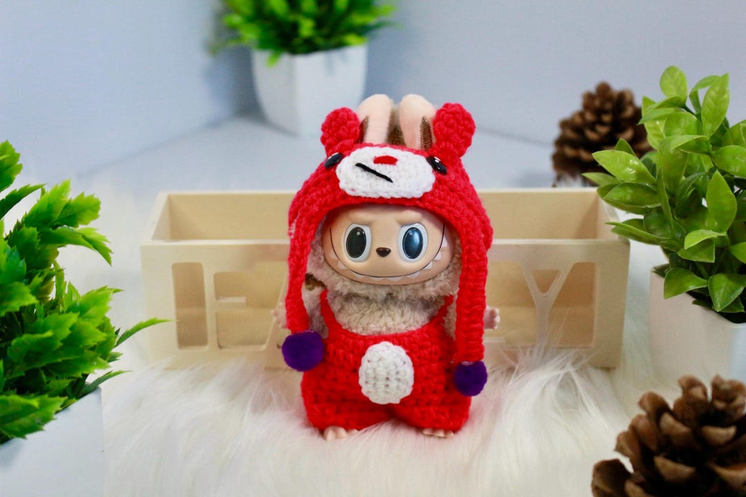 Labubu Dress Amigurumi Stuffed Animal Labubu Clothes Labubu Macaron ...