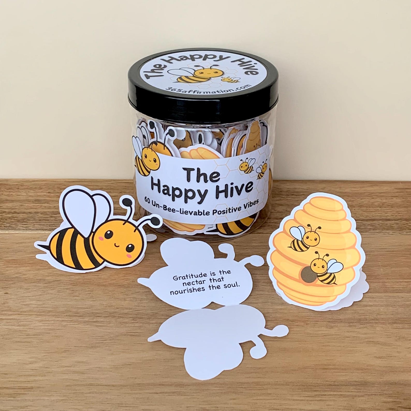 Bumble Bee Theme Gifts, Honey Bee Affirmation Jar for Tiered Tray Decor ...